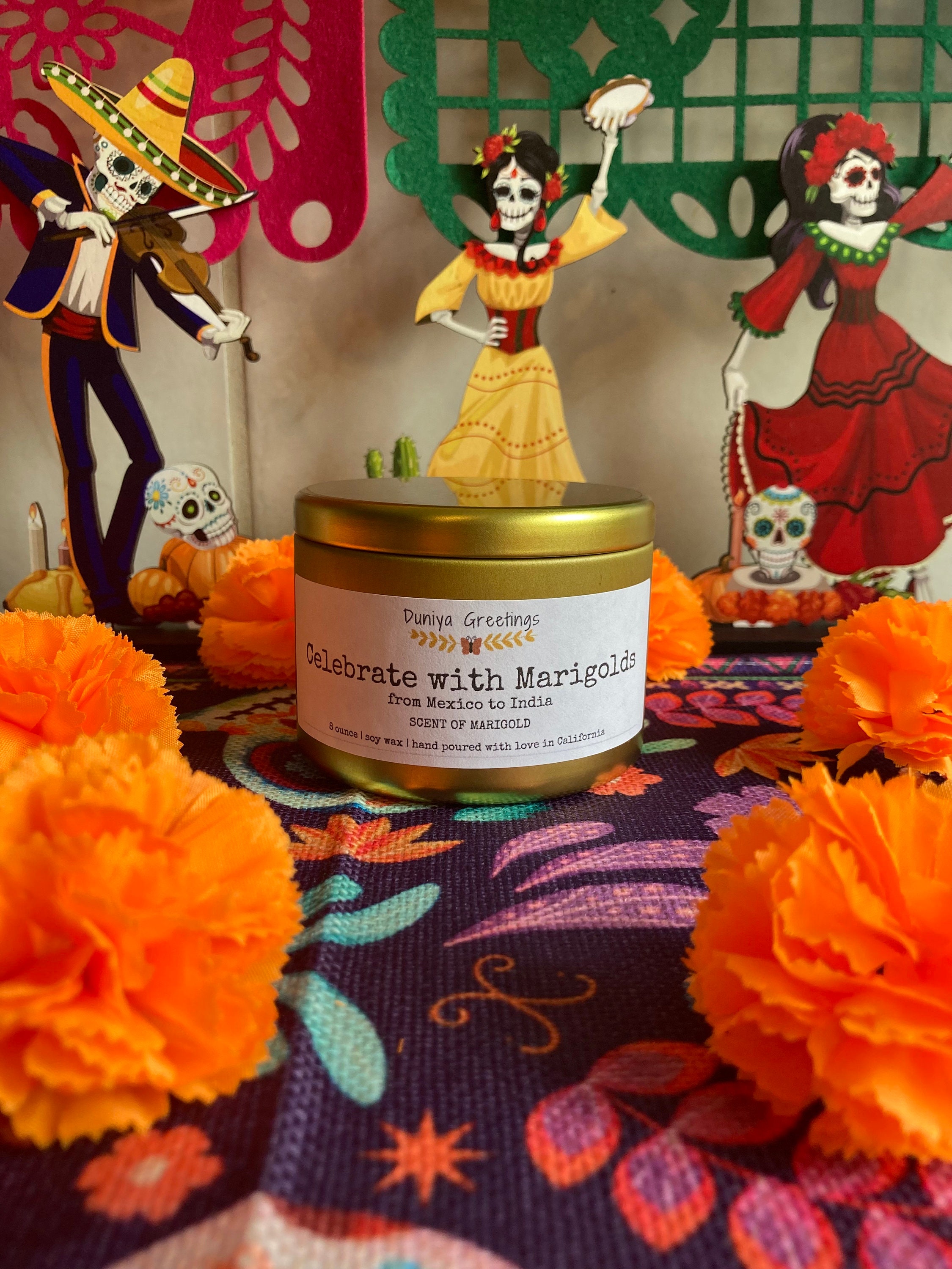 Celebrate With Marigold Candle - Etsy