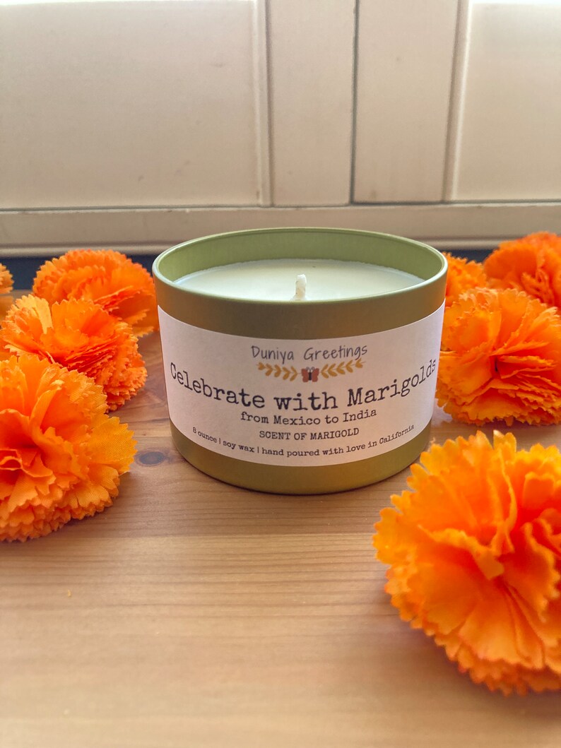 Celebrate With Marigold Candle - Etsy