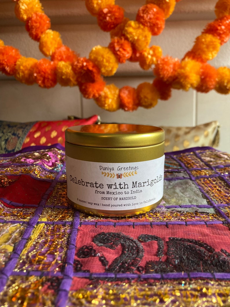 Celebrate With Marigold Candle - Etsy