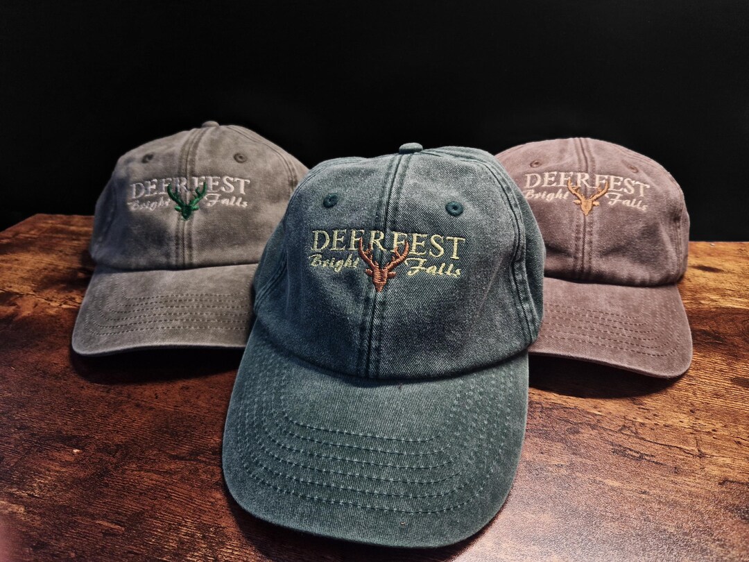 Deerfest Embroidered Dad Caps - Etsy