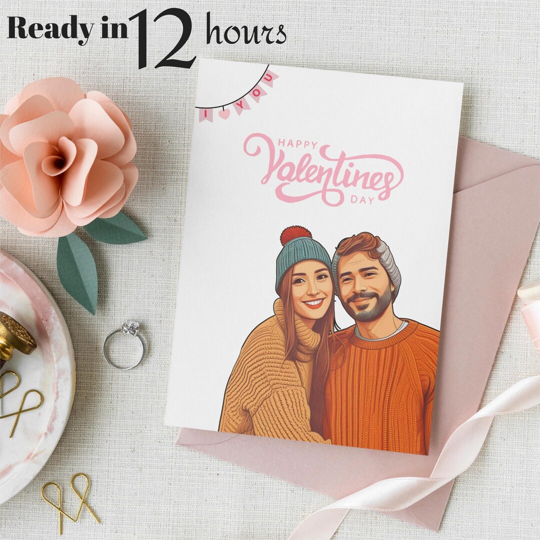 Personalized Valentine Day Cards, Custom Valentines Cards, Digital ...