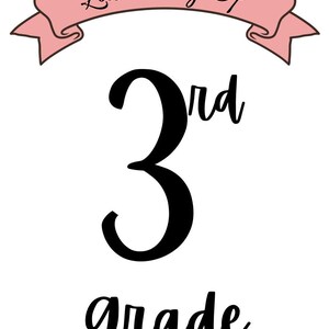 Printable FIRST AND LAST Day of School Signs for Photo Prop, All Grades ...