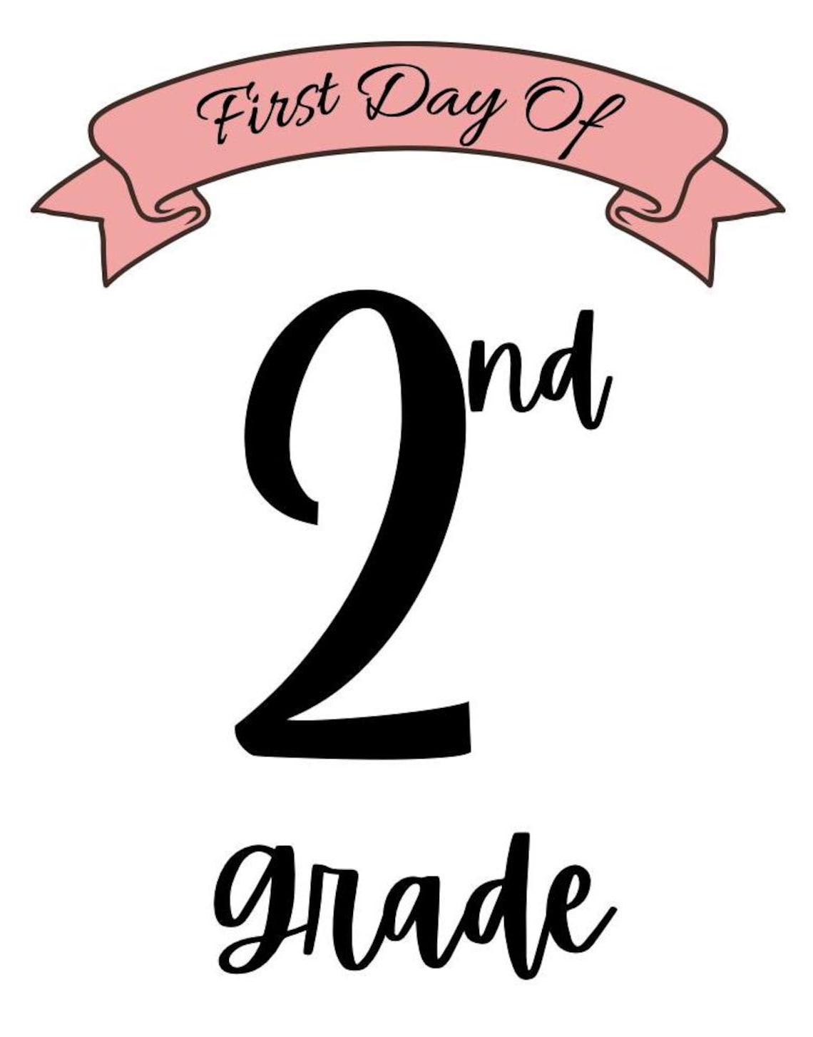 Printable FIRST AND LAST Day of School Signs for Photo Prop, All Grades ...