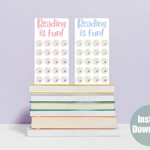 Printable Kids Book Tracker, Instant Download, Boy or Girl Book Tracker ...