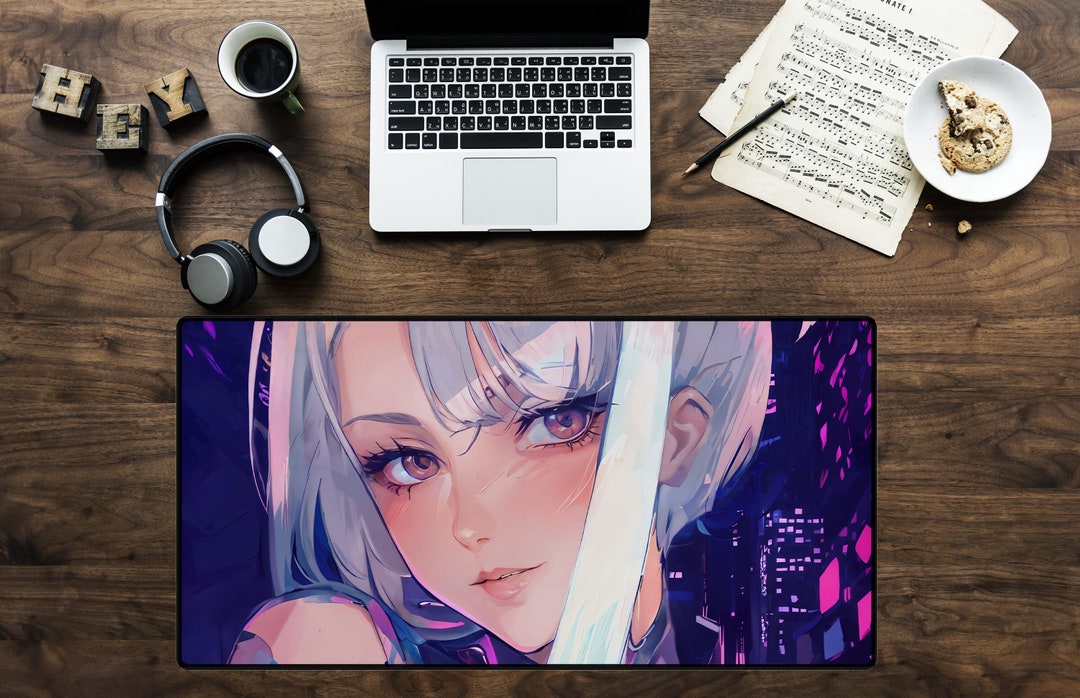 Lucy Desk Mat, Cyberpunk Edgerunners Desk Mat, Cyberpunk Girl Mousepad ...