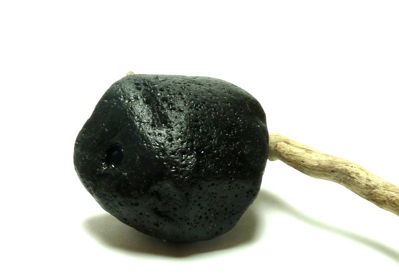 BLACK PINE Genuine Leland Slag Stone Glass Rock RARE Black | Etsy