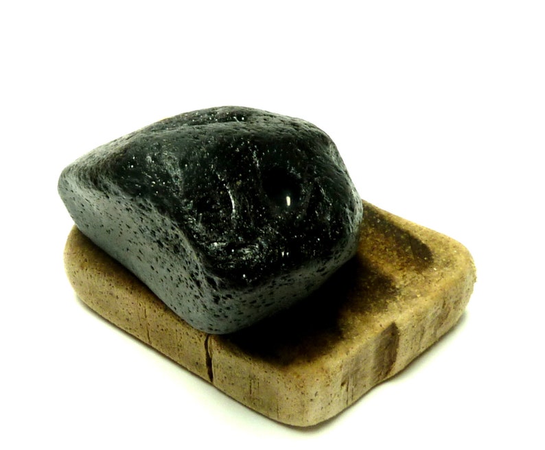 BLACK PINE Genuine Leland Slag Stone Glass Rock RARE Black - Etsy