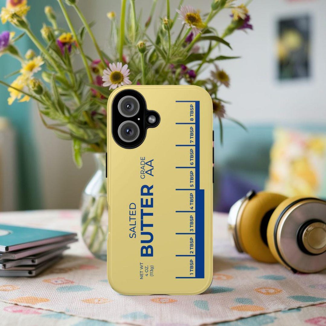 Salted Butter Phone Case, Funny iPhone Case, Butter Stick Phone Case ...
