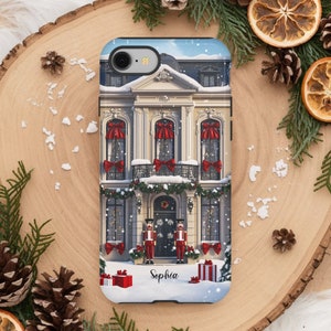 Custom Name Christmas Phone Case, Xmas Nutcracker Case, Personalised ...