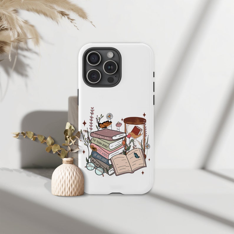 Personalized Favorite Book Phone Case for Bookworm Reader, Reading ...