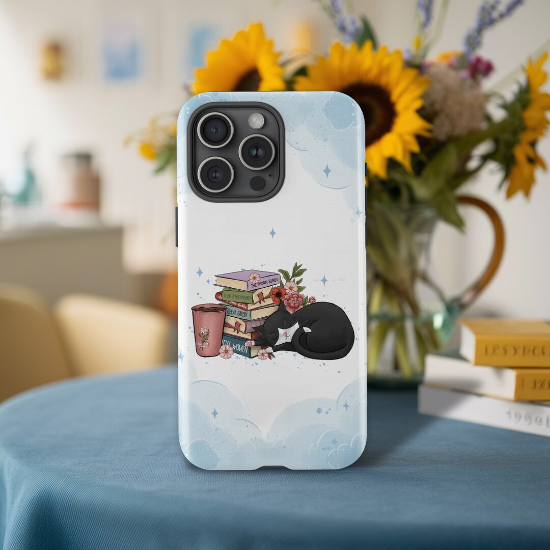 Personalized Favorite Book Phone Case for Bookworm Reader, Reading ...