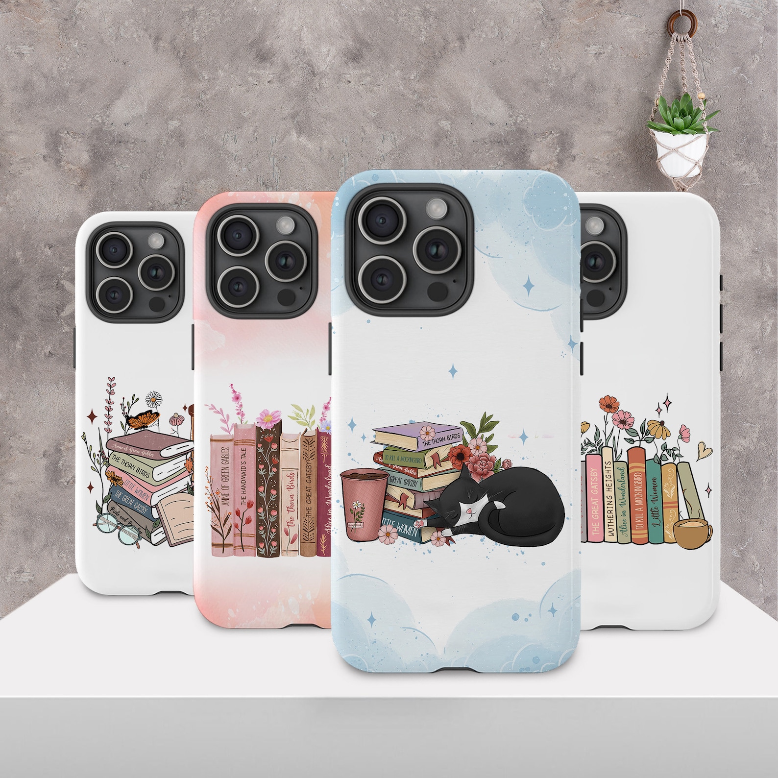 Personalized Favorite Book Phone Case for Bookworm Reader, Reading ...