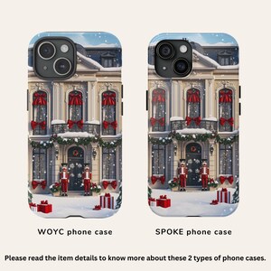 Custom Name Christmas Phone Case, Xmas Nutcracker Case, Personalised ...