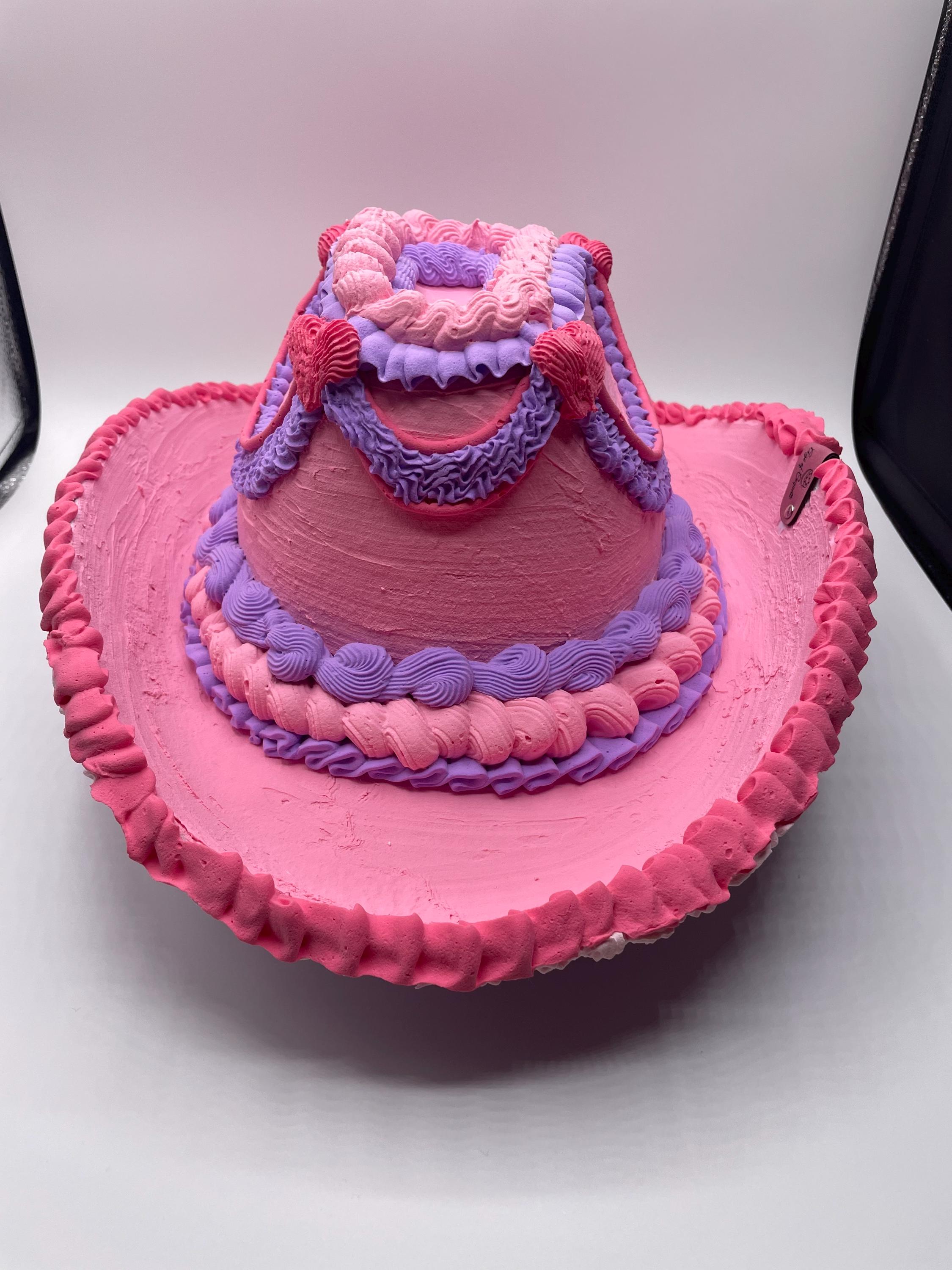 Polly Pink Fake Cake Cowboy Hat - Etsy