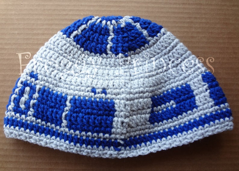 Star Wars Inspired R2-D2 Hat Adult or Teen Size Hand Crocheted - Etsy