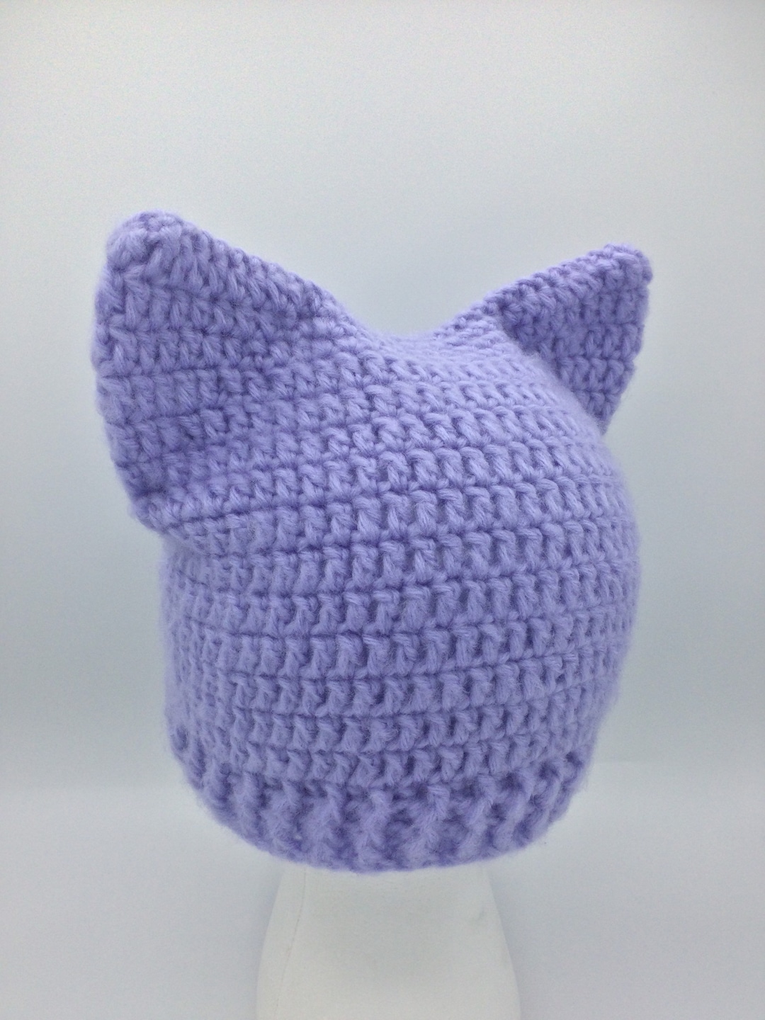 Fuzzy Cat Hat Ready to Ship Kitty Lavender Pastel Purple Hat, Animal ...