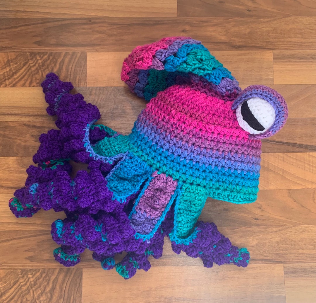 Octopus Hat Tentacles Purple Mermaid Adult Unique Gift - Etsy