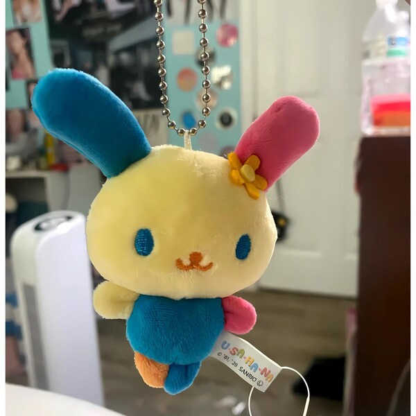 Rabbit Plush Keychain - Etsy