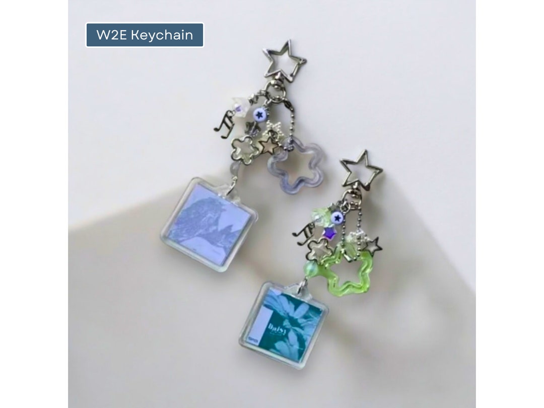 Y2k Wave to Earth Keychain, W2e Band Fan Keychain Music Keychain Gift ...