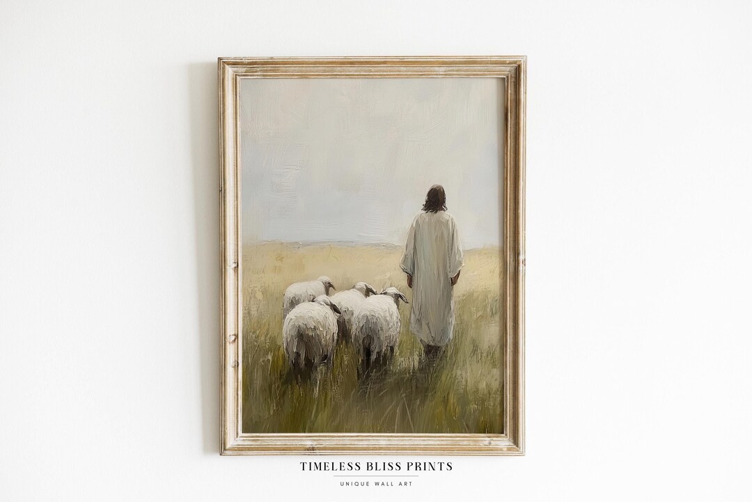 Jesus Faithful Shepherd Printable Digtal Download | Jesus Flock of ...