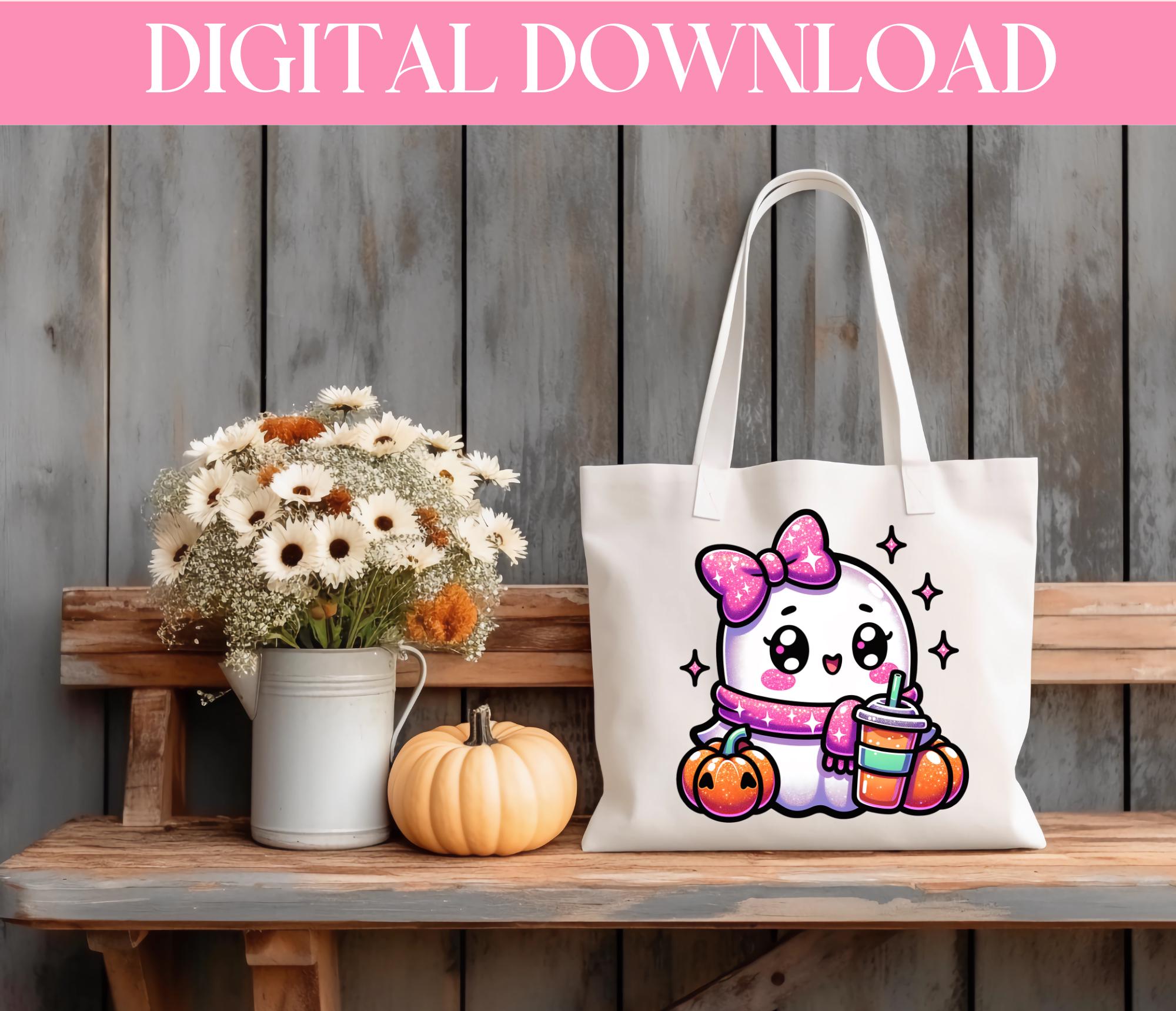 Coquette Ghost PNG Cute Pink Ghost PNG Pink Halloween Clipart Glitter ...