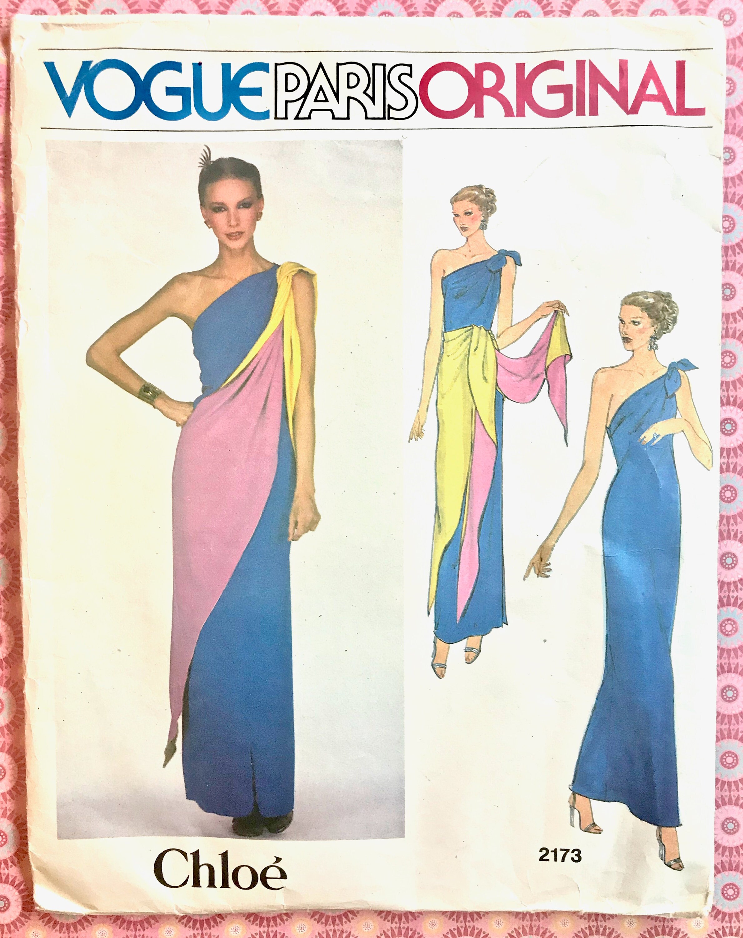 Vintage 1970's Women's Evening Dress by Chloé Sewing Pattern - Vogue ...
