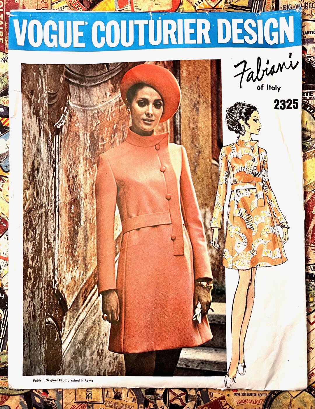 Vintage 1970's Fabiani of Italy Women's Dress Pattern - Size 18 (bust ...