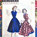 Vintage 1950s Teen Girls Dress Pattern - Butterick 6719 - Size 10 (bust ...