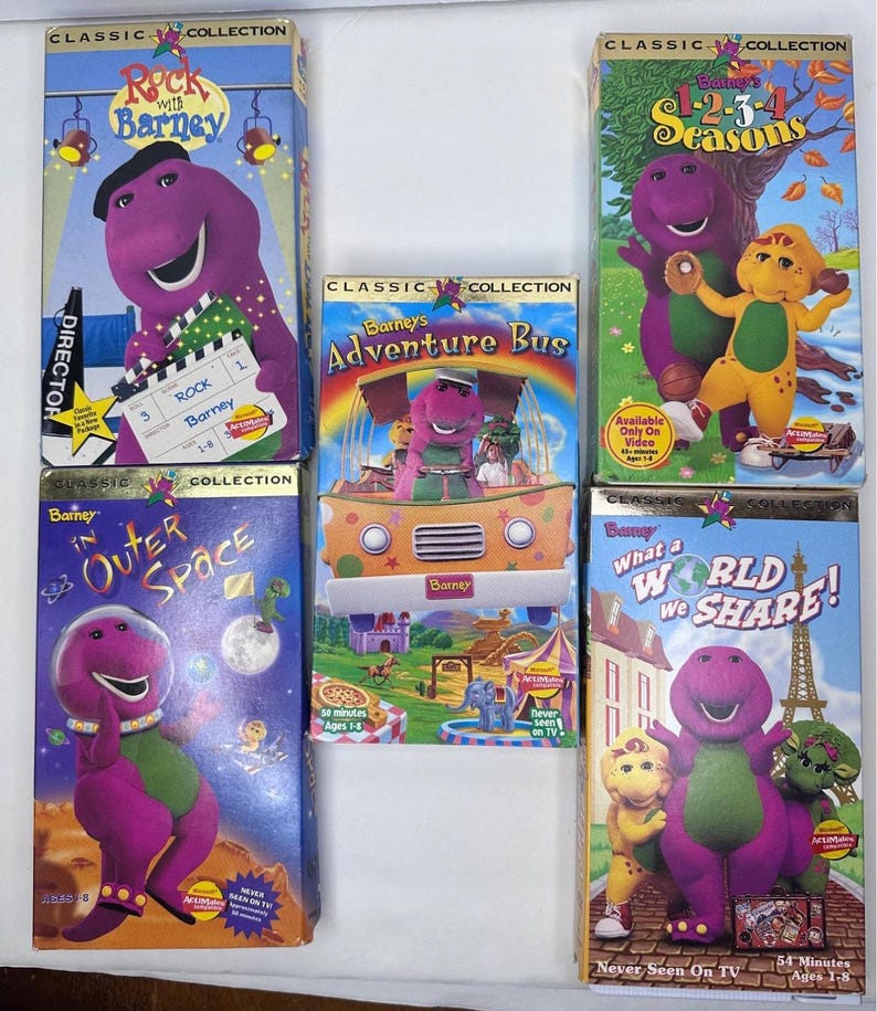 Barney 90’s VHS Tape *you Choose* - Etsy Australia