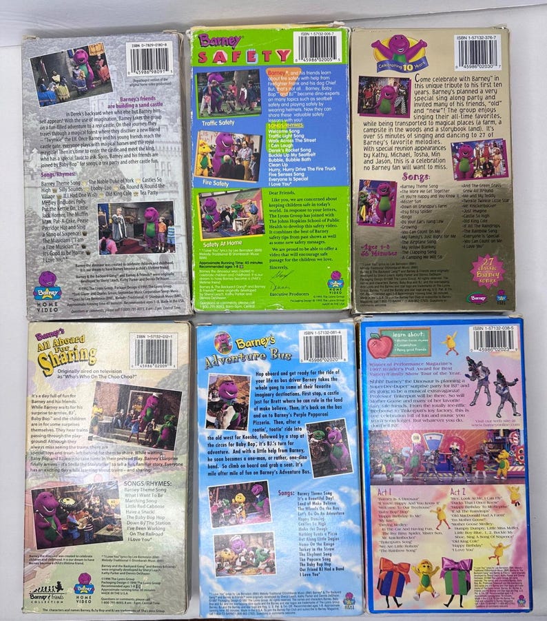 Barney 90’s VHS Tape *you Choose* - Etsy Australia