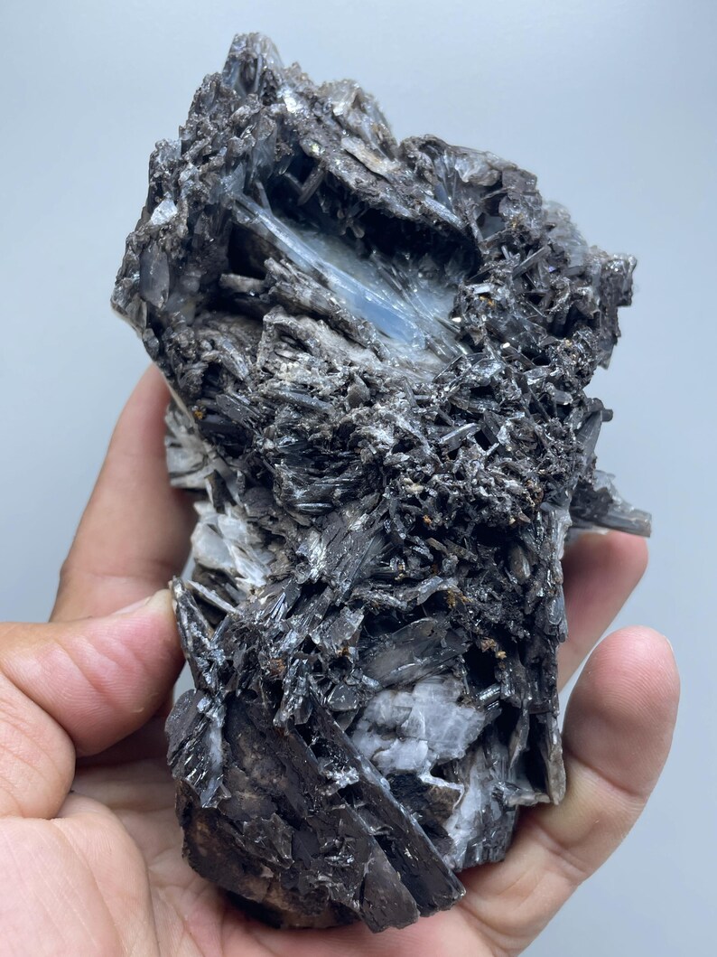 Blue Barite Crystal, Sidi Lahcen Mine, Nador Morocco, Rare Mineral ...