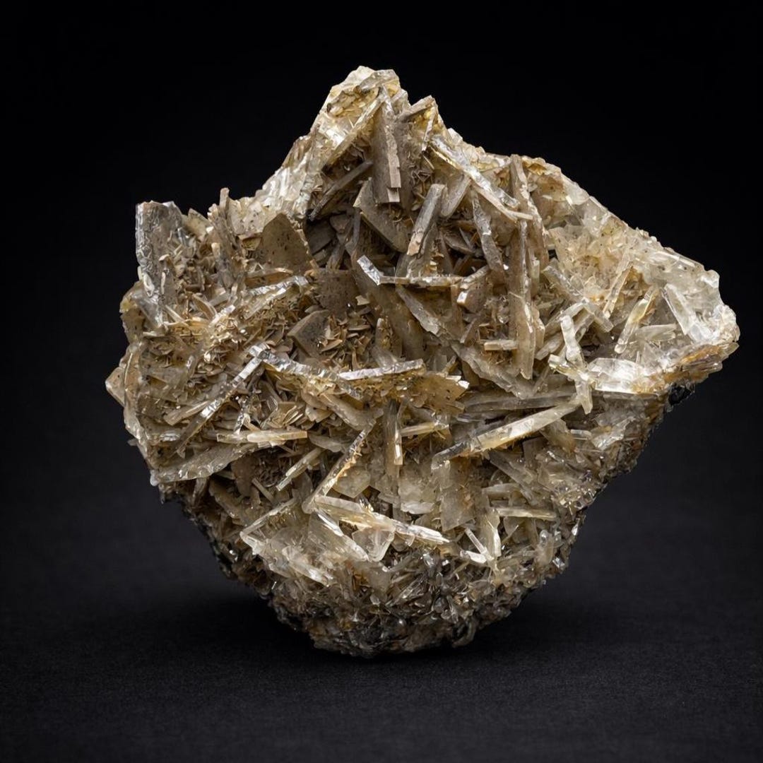 Light Brown Barite Crystal Cluster With Bladed Formation From Morocco ...