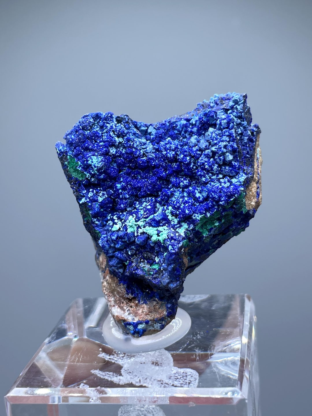 Rare Azurite Crystal Deep Blue Mineral Specimen Morocco Sidi Ayad ...