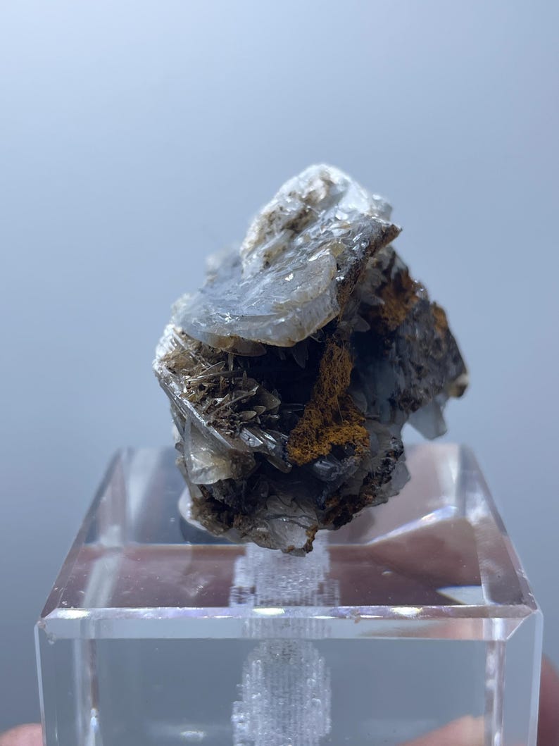 Bladed Blue Barite Crystal on Matrix – Natural Barite Specimen From ...