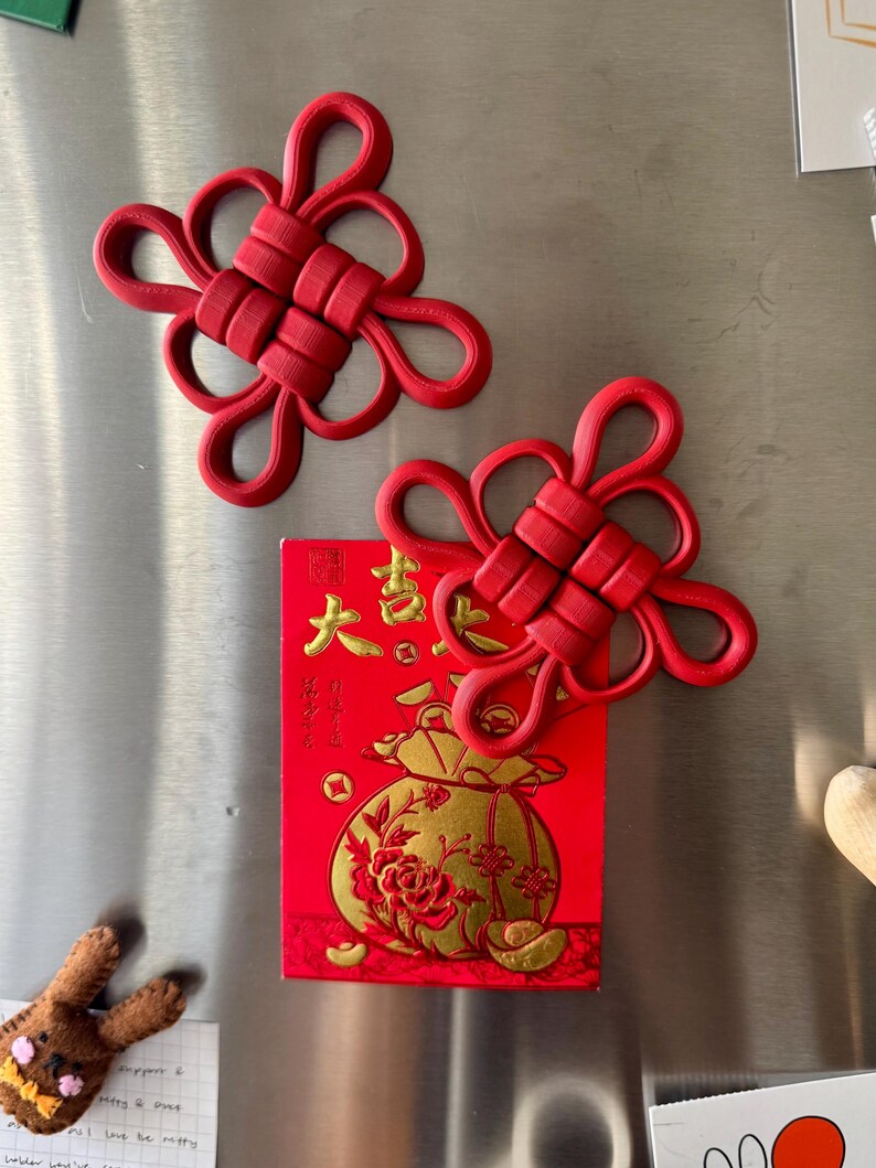 Chinese Lucky Knot Magnet Perfect for Lunar New Year Festive Decor ...