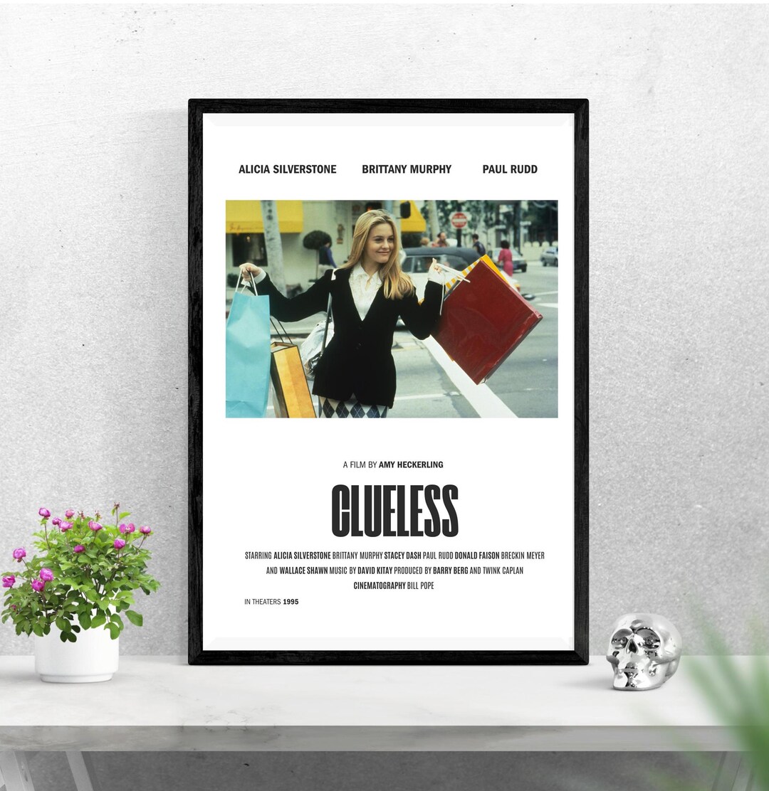 Clueless A4 Film Poster Digital Download Movie & Film Gallery Wall 90s ...