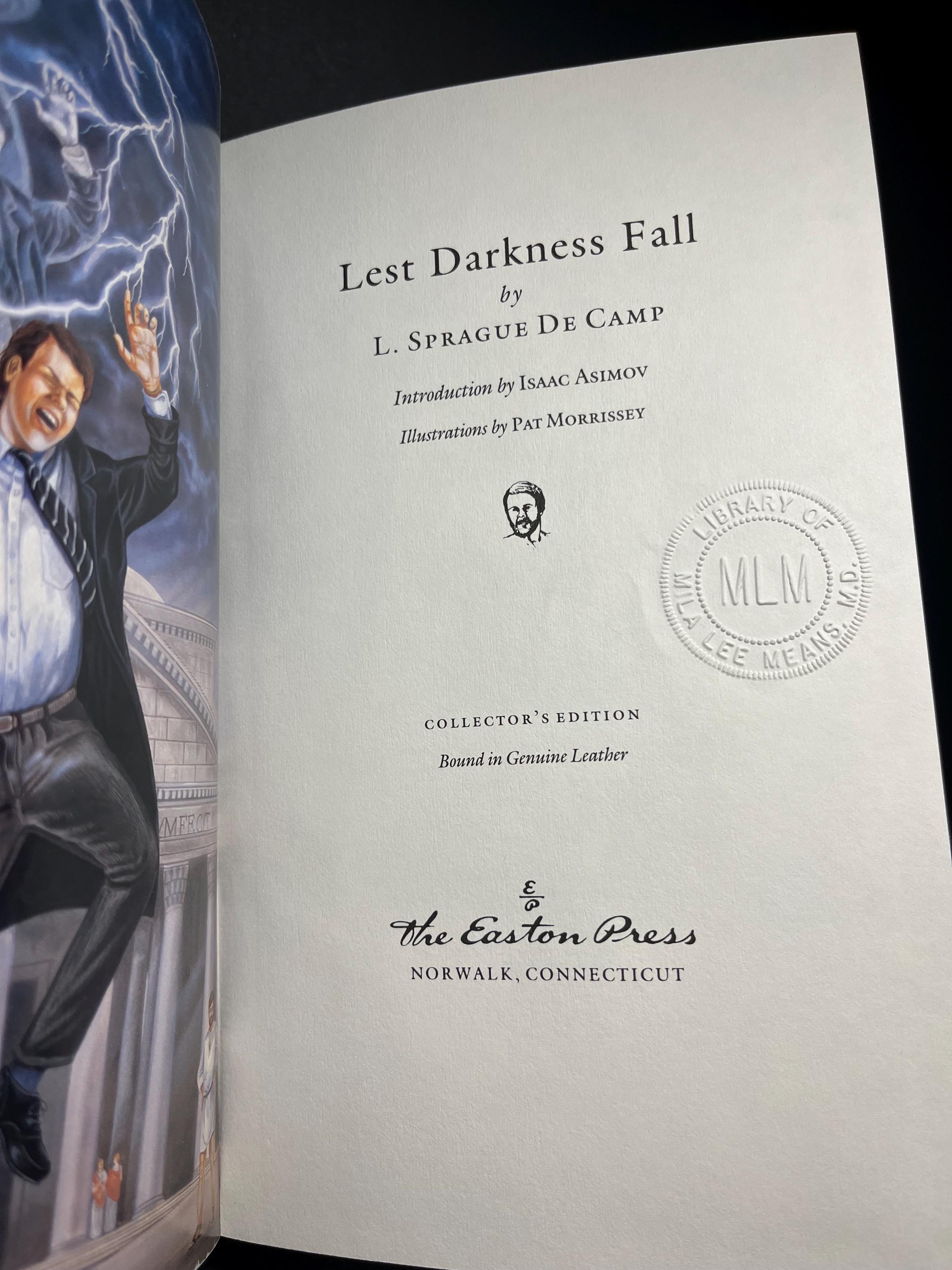 Lest Darkness Fall: by L. Sprague De Camp, Easton Press 1988, Genuine ...
