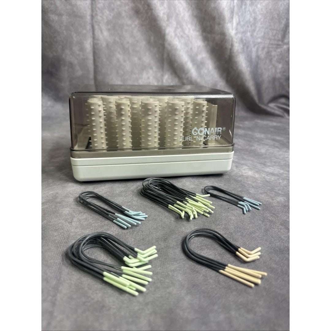Conair Curl 'N Carry 14 Hot Rollers Curlers 3 Sizes, Extra Pins - Etsy
