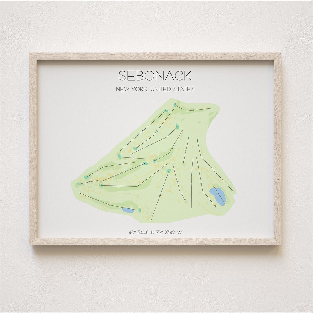 Sebonack Golf Club Poster Sebonack Poster Golf Course Print UNFRAMED - Etsy