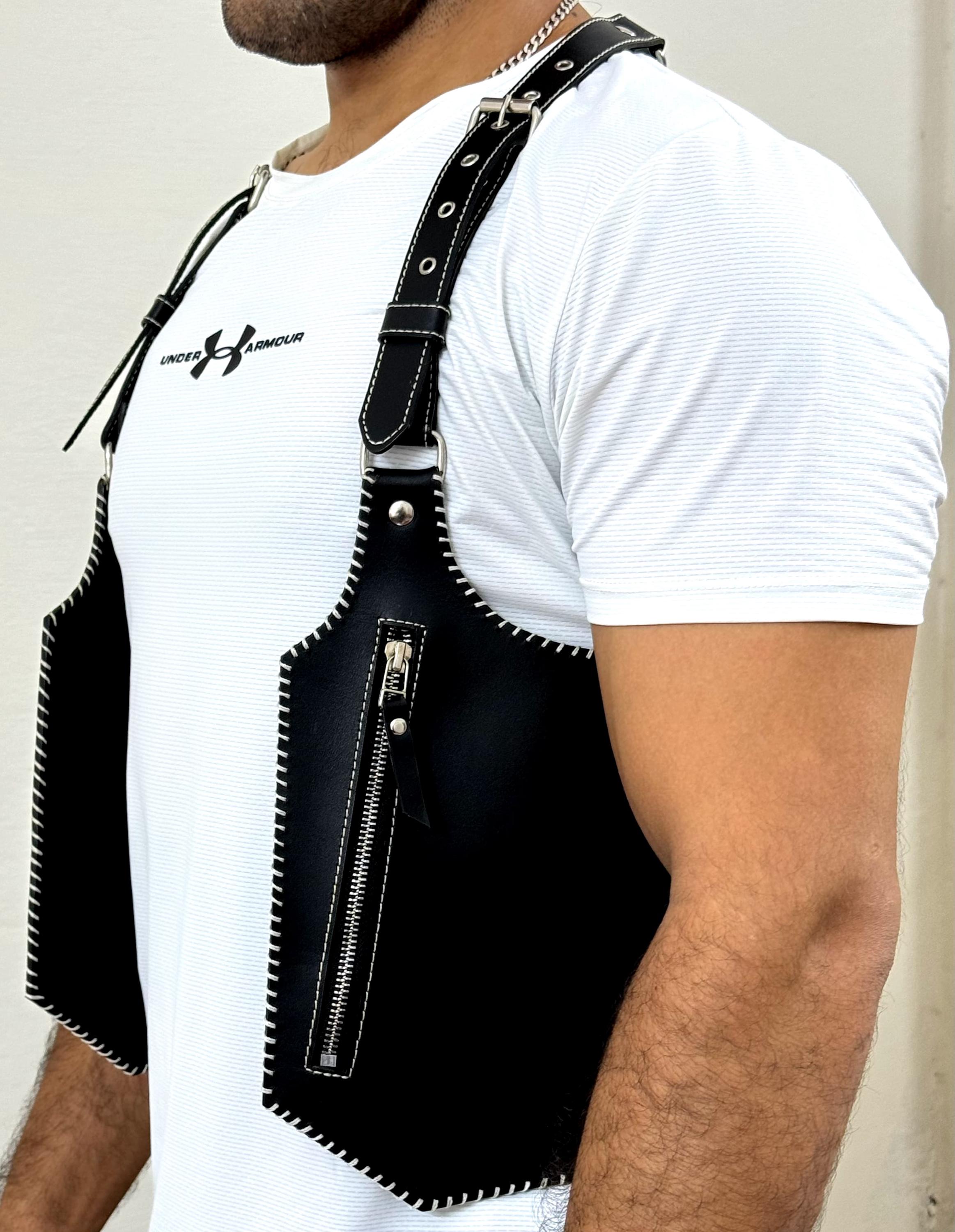 Geninun Leather Holster Bag Tan Leather Shoulder Bag Leather Festival ...