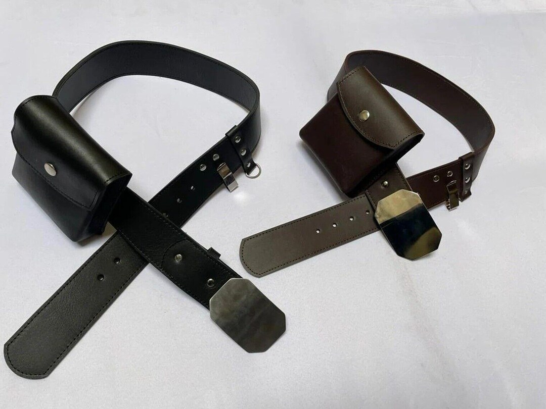 Luke Skywalker ROTJ Leather Costume Belt With Saber Clip & Pouch - Etsy