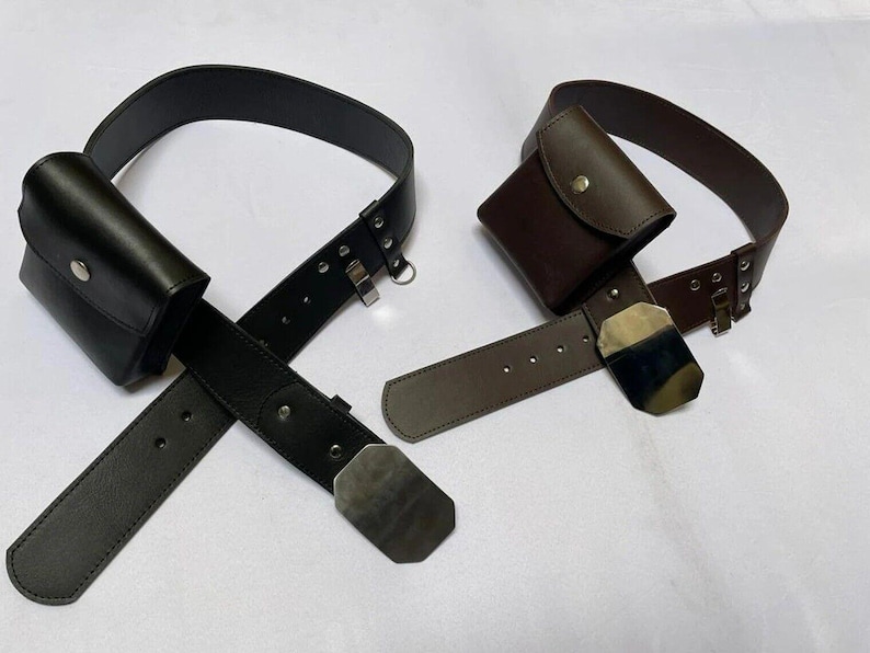 Luke Skywalker ROTJ Leather Costume Belt With Saber Clip & Pouch - Etsy