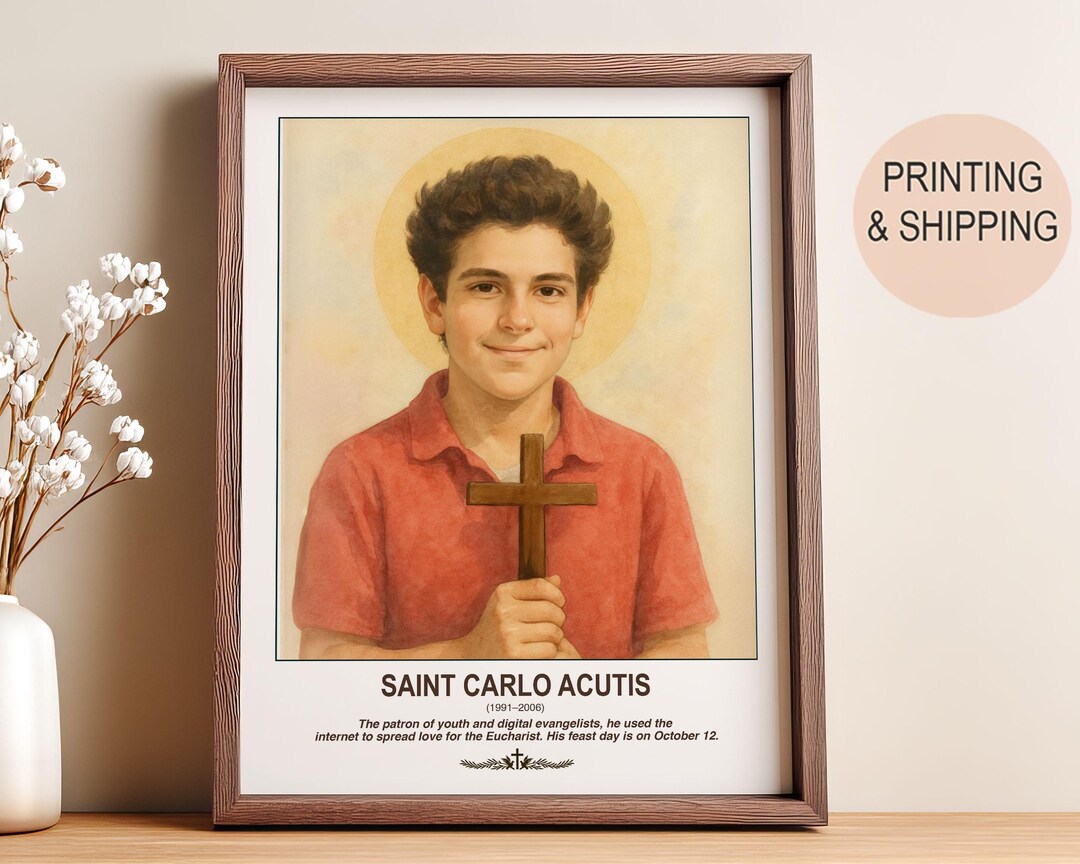 Saint Carlo Acutis Icon | Millennial Apostle of the Eucharist ...
