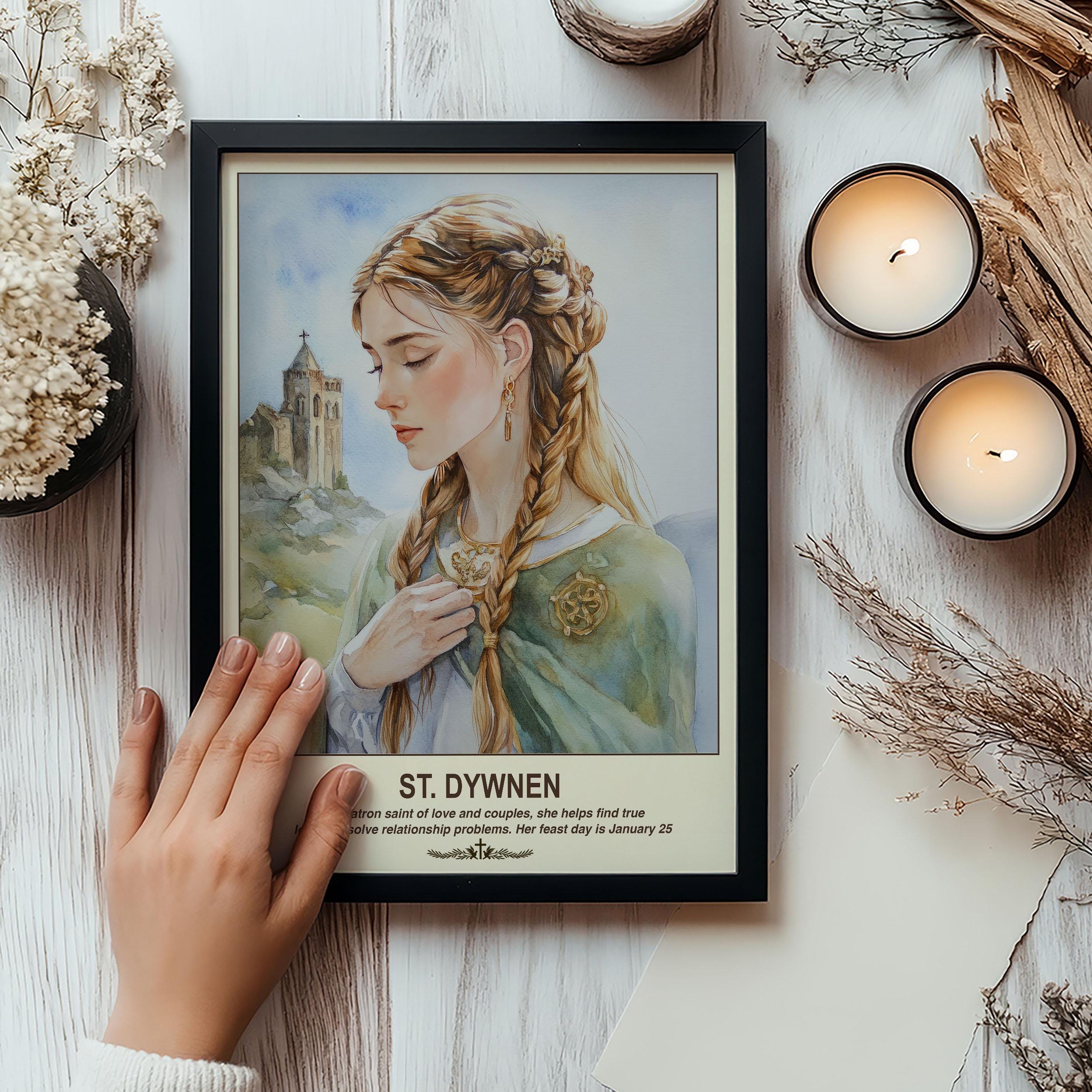 Saint Dwynwen Icon | Patron Saint of Lovers and Relationships ...