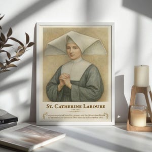 Saint Catherine Laboure Poster | Custom Birthday, Holiday and ...