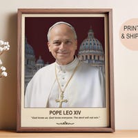 Peace Be With You Pope Leo XIV Poster – Inspirational Catholic Wall Art ...