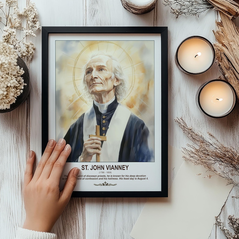 Saint John Vianney Icon | Patron Saint of Priests and Confessors ...