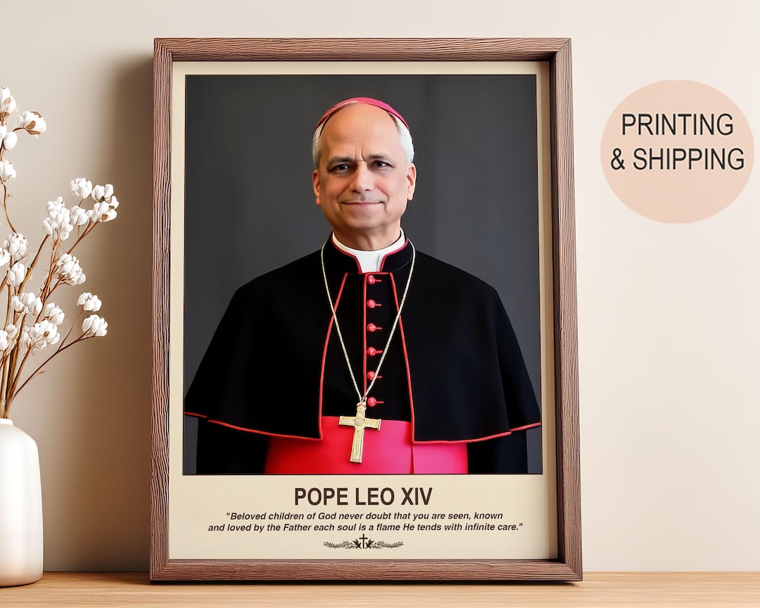 Pope Leo XIV, Vatican Inspired Decor, Birthday Gifts, Wall Art, Home ...