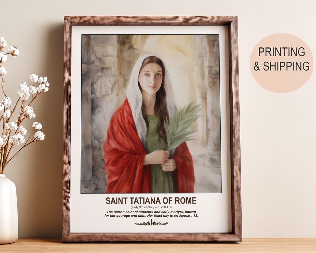 Saint Tatiana of Rome Icon | Virgin Martyr of Early Christianity ...