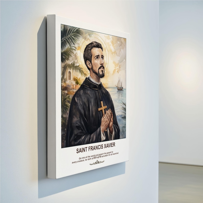 Portrait of St. Francis Xavier | Catholic Wall Art Print | God's Gift ...